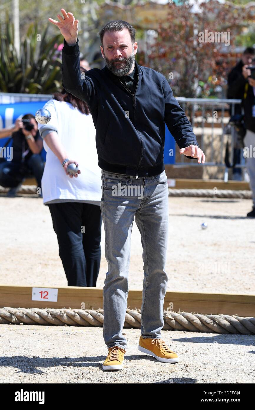 Jury President, Baran Bo Odar attends a petanque contest during the 2nd ...