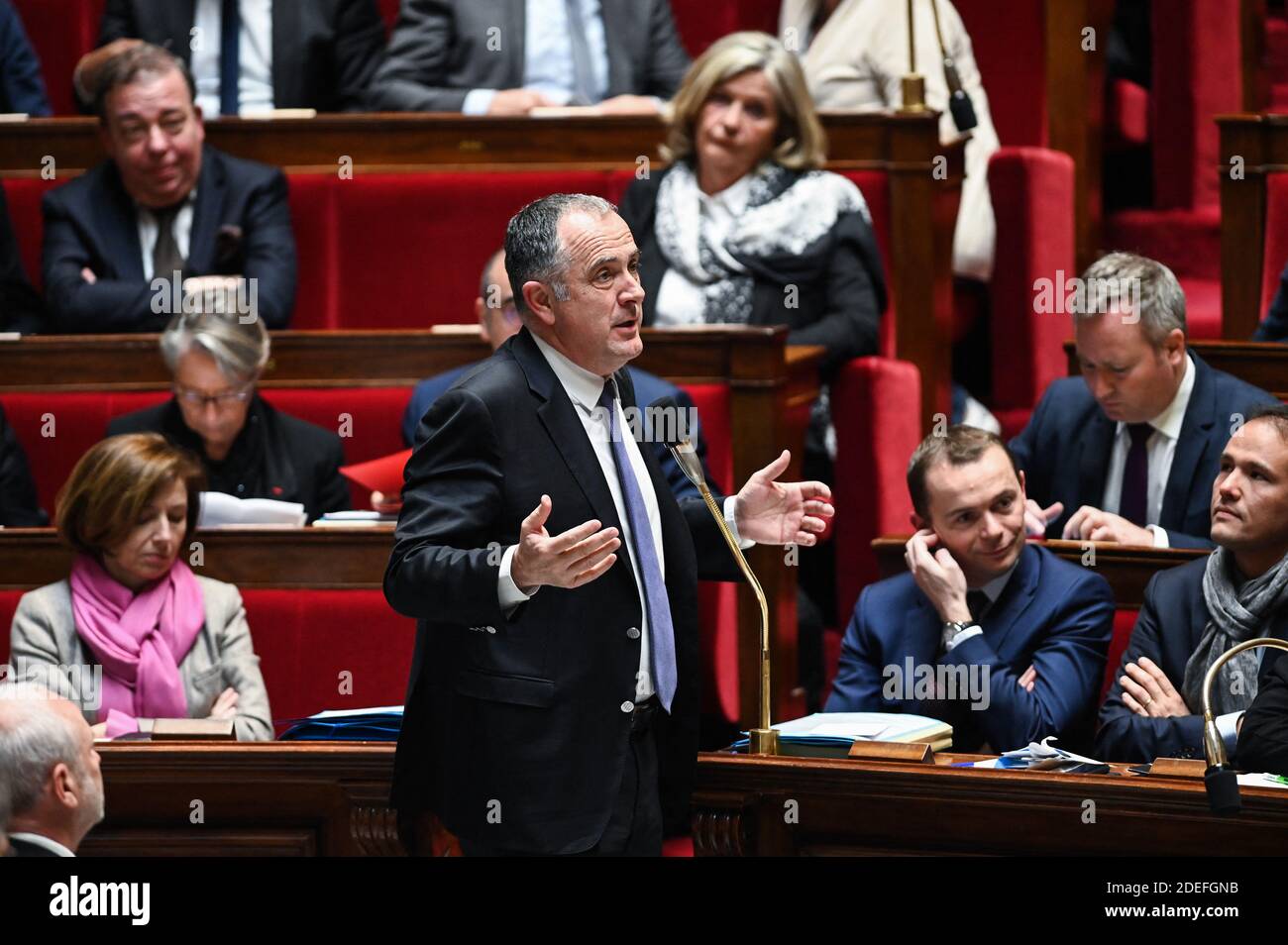 Agriculture minister Didier Guillaume speaks during Question Time at ...
