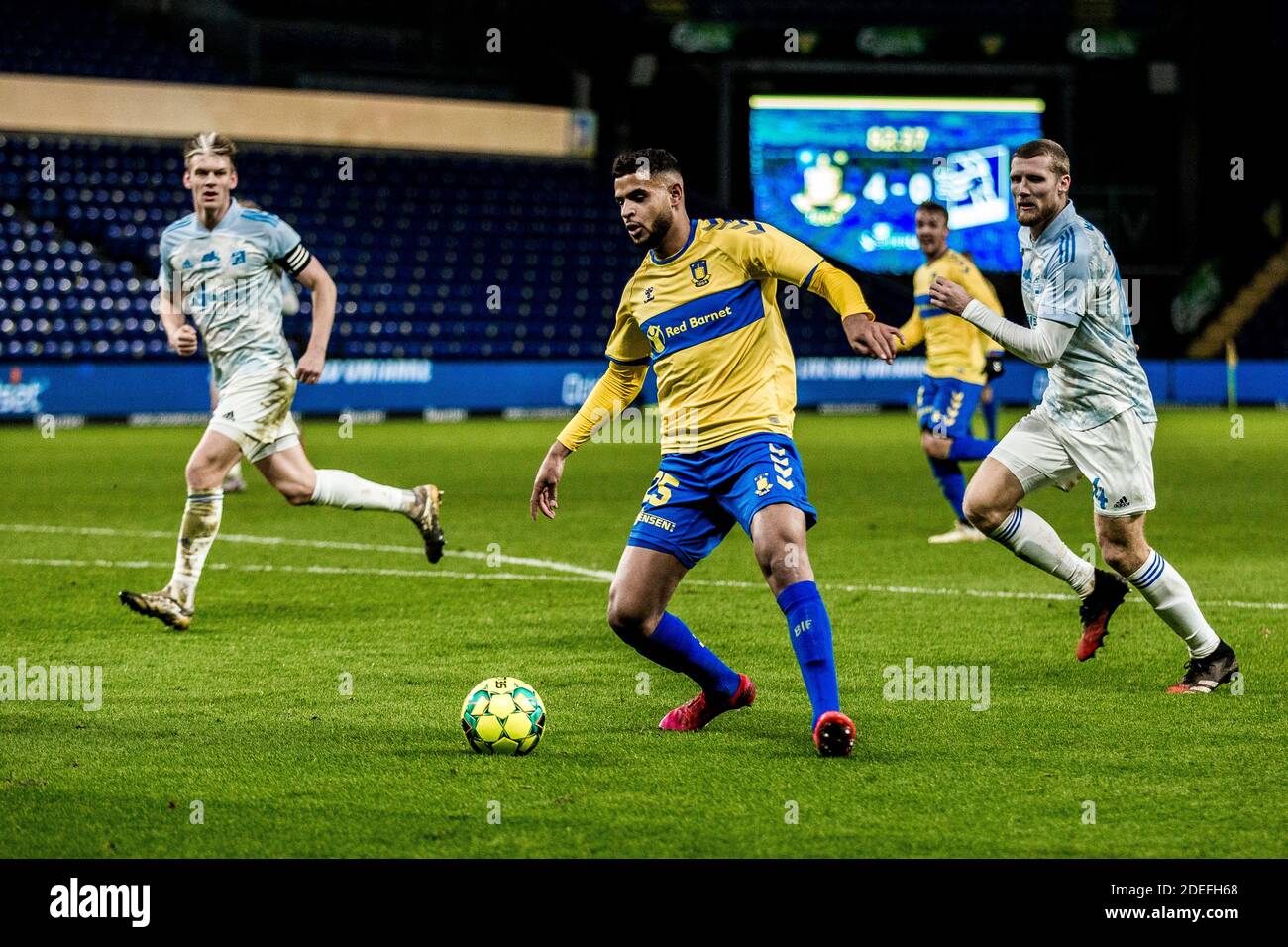 Brondby, Denmark. 30th Nov, 2020. Anis Ben Slimane (25) of Broendby IF ...