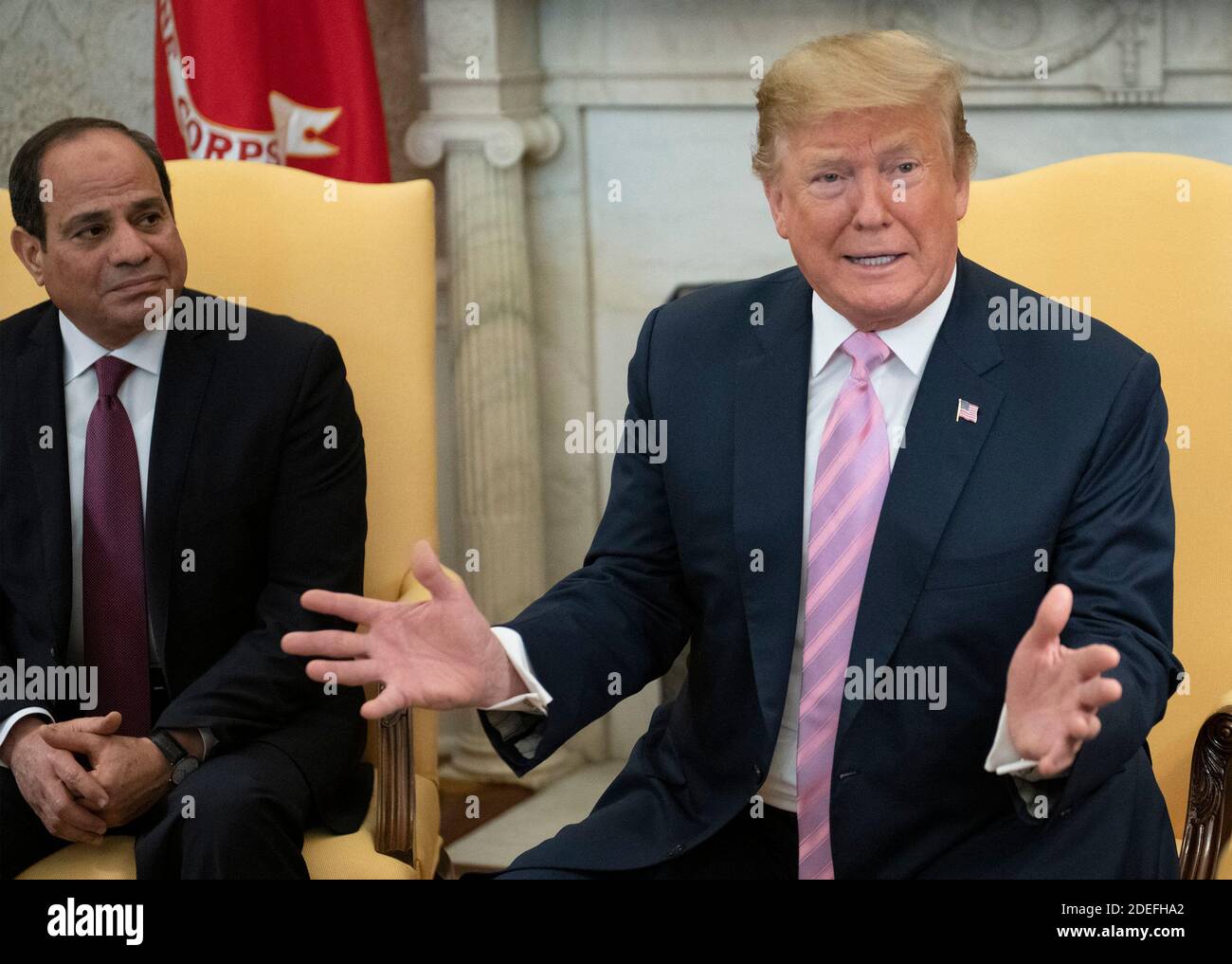 United States President Donald J. Trump meets President Abdel-Fattah el ...