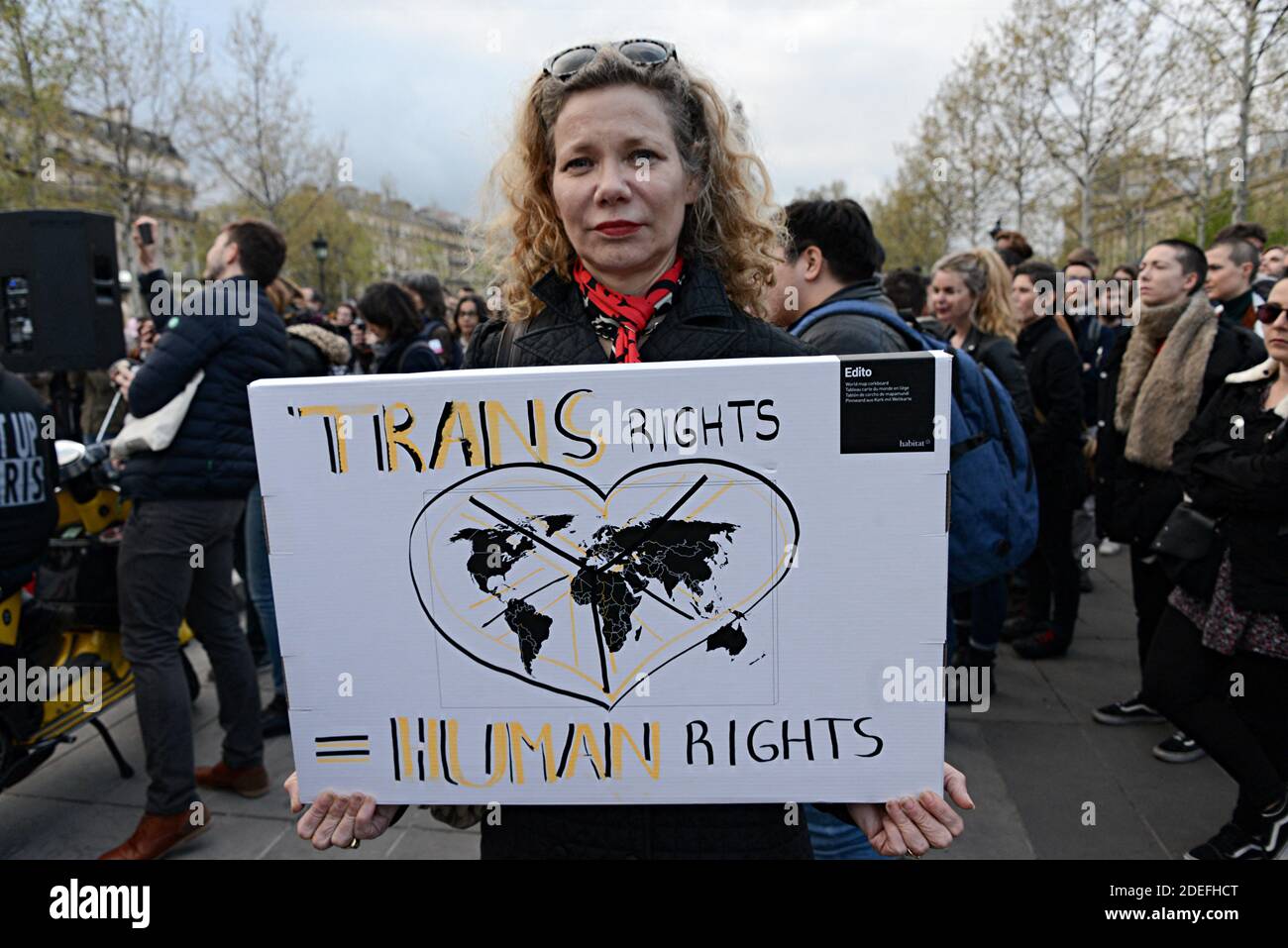 Rally against transphobia and violence against transgender people in ...