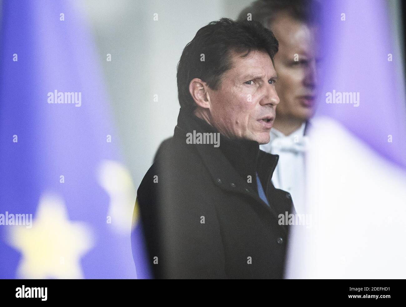 Bodyguard from the GSPR group Christian Guedon at the Elysee ...