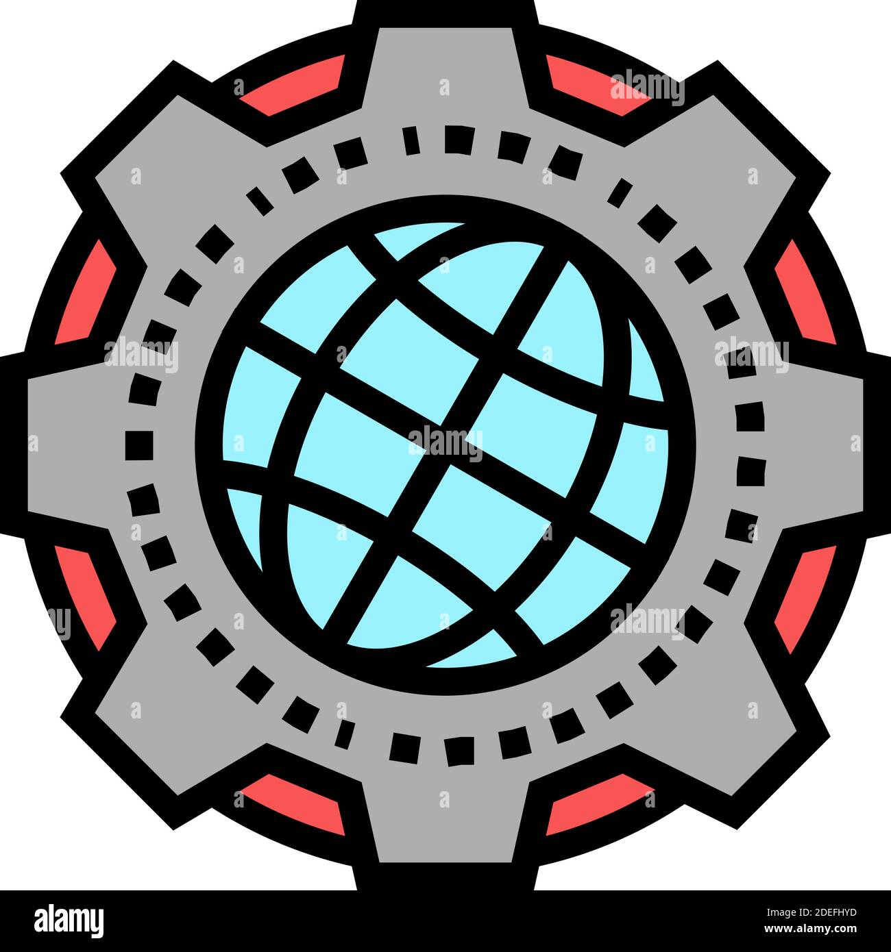 earth geology research color icon vector illustration Stock Vector ...