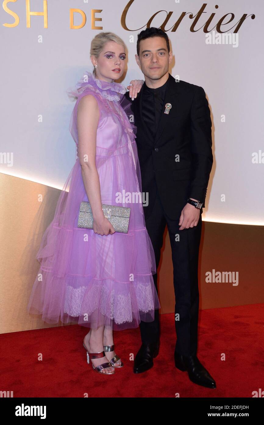 Lucy Boynton and Rami Malek attending the Clash De Cartier Photocall at ...