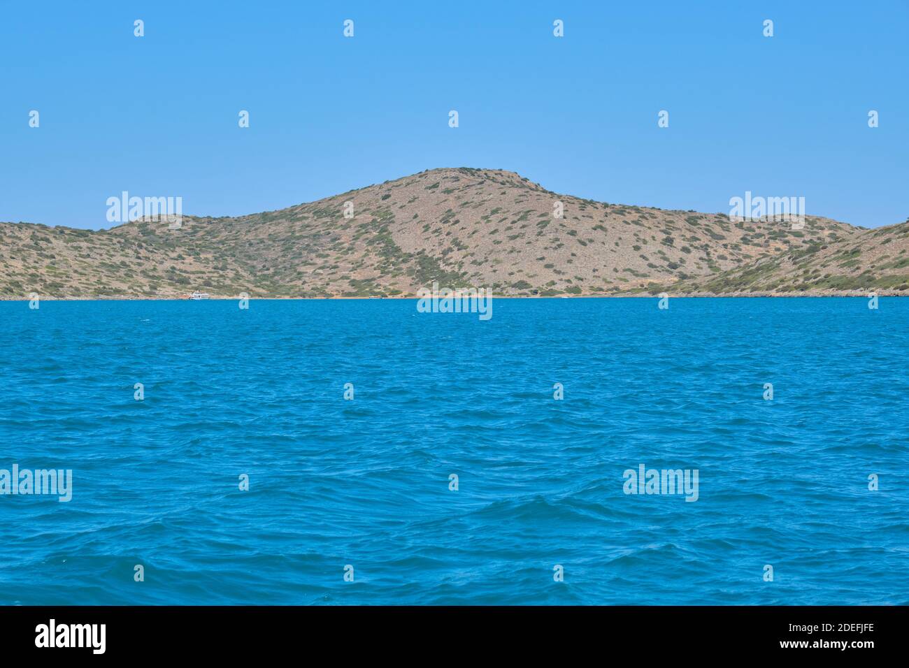 Aegean sea, Greek islands, Crete, photo of the island view from the sea ...