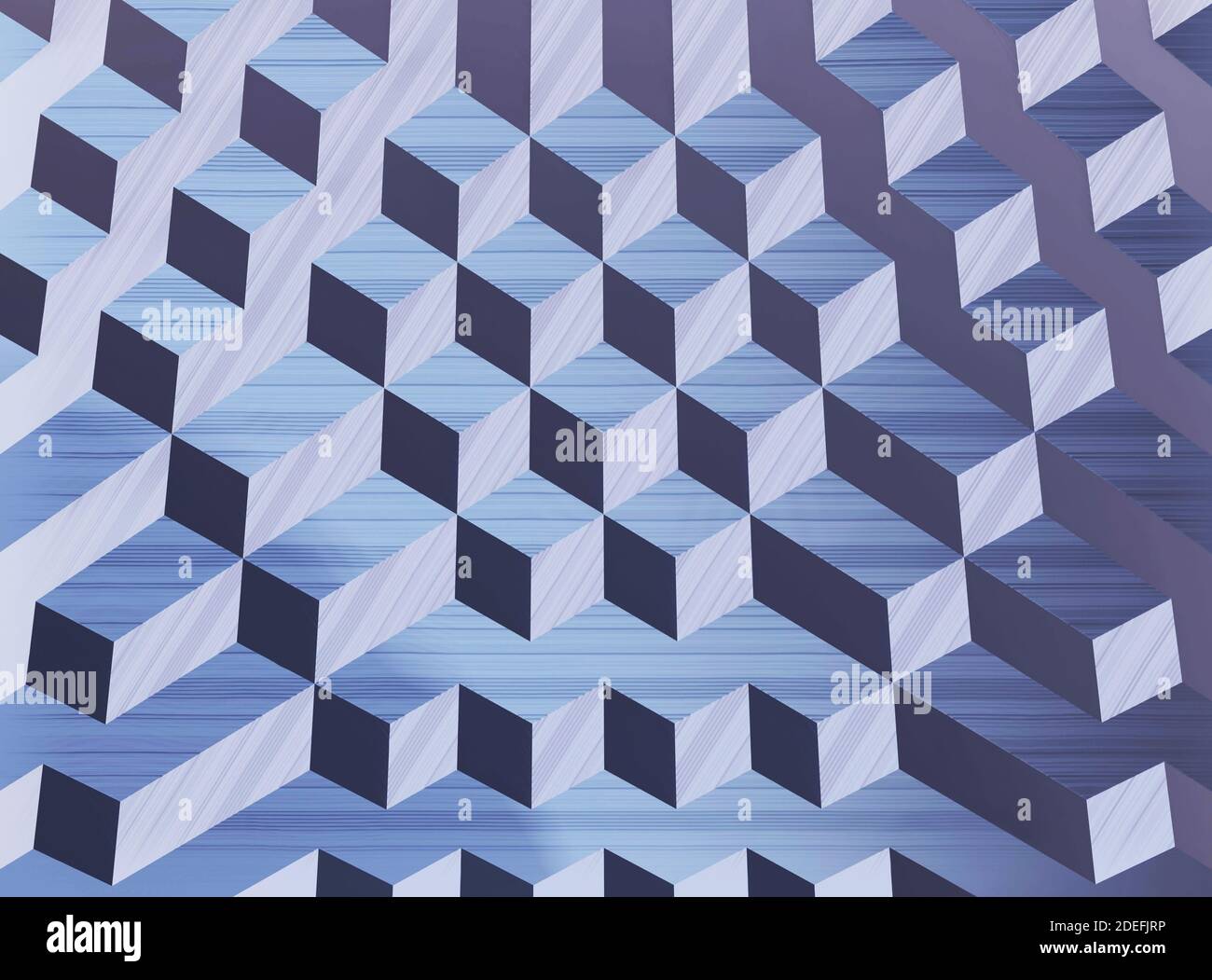 A geometric metallic blocks background, 3d render Stock Photo - Alamy