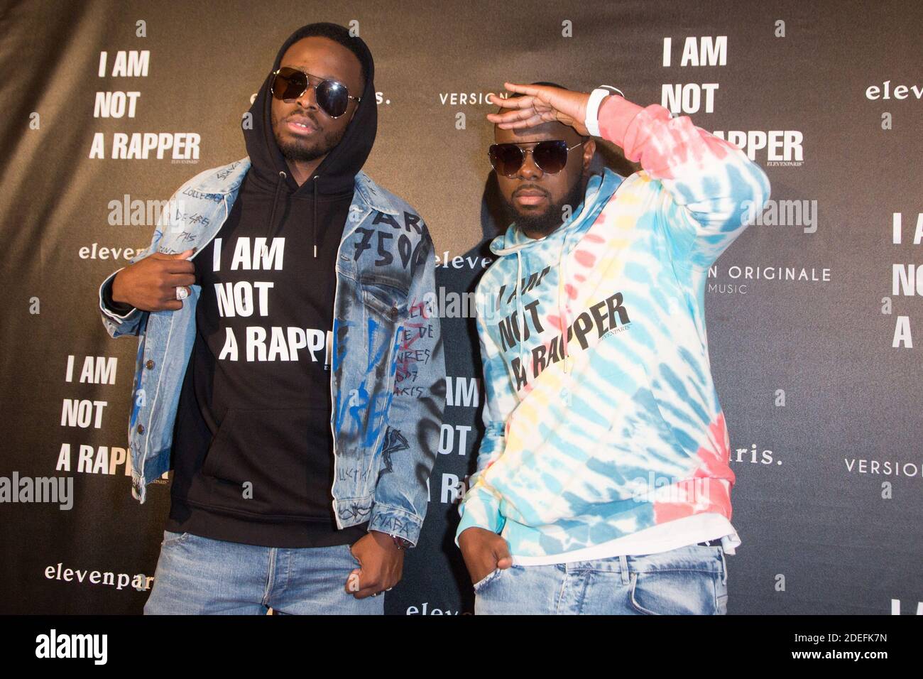 Dadju and his brother Gims attends 'I Am Not A Rapper' Elevenparis ...