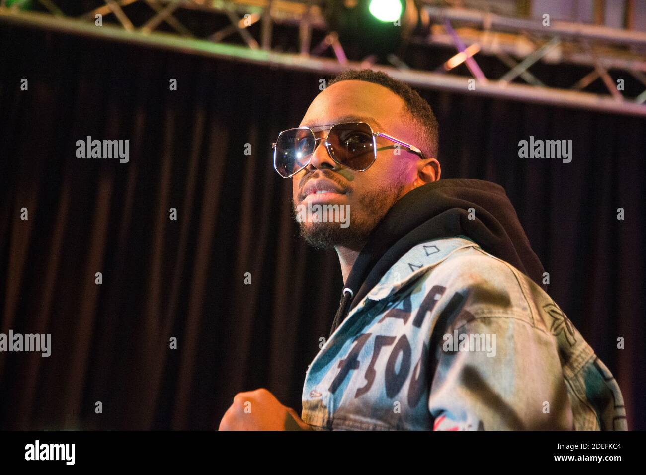 Dadju perform during 'I Am Not A Rapper' Elevenparis Capsule Collection ...