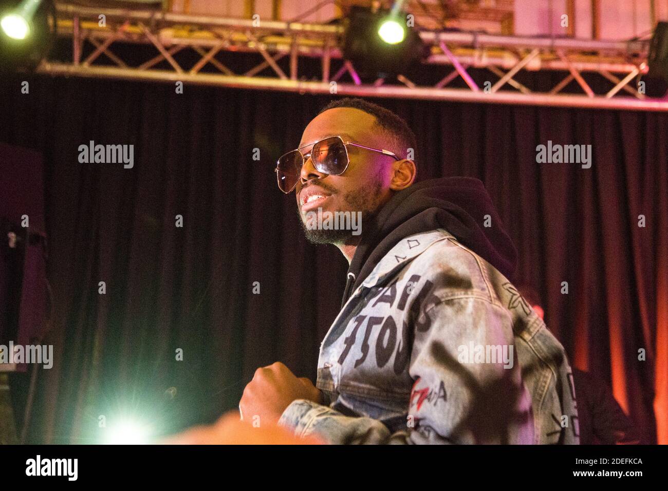 Dadju perform during 'I Am Not A Rapper' Elevenparis Capsule Collection ...
