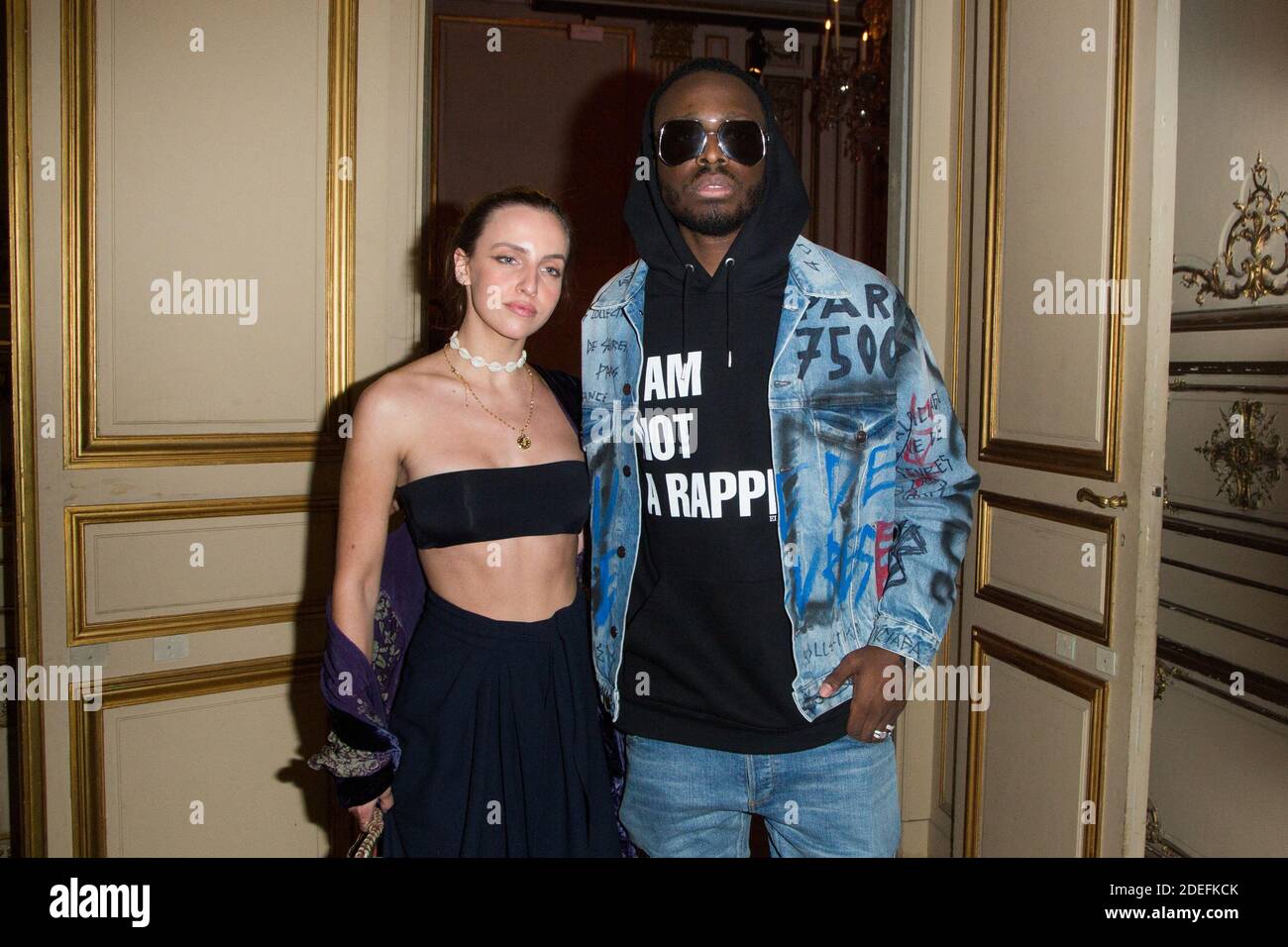 Carla Ginola and Dadju attends 'I Am Not A Rapper' Elevenparis Capsule ...