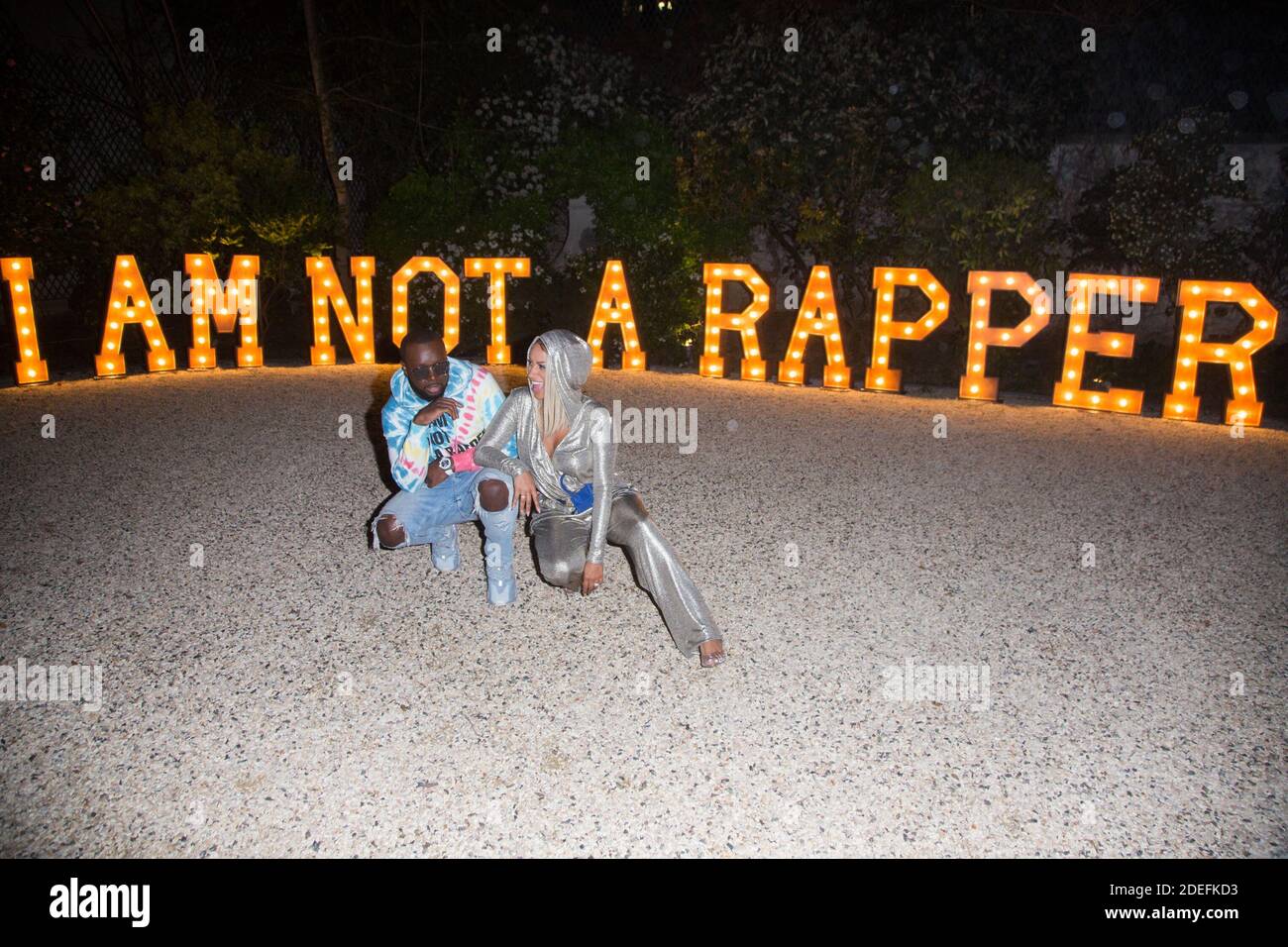 Gims and his wife Demdem attends 'I Am Not A Rapper' Elevenparis ...