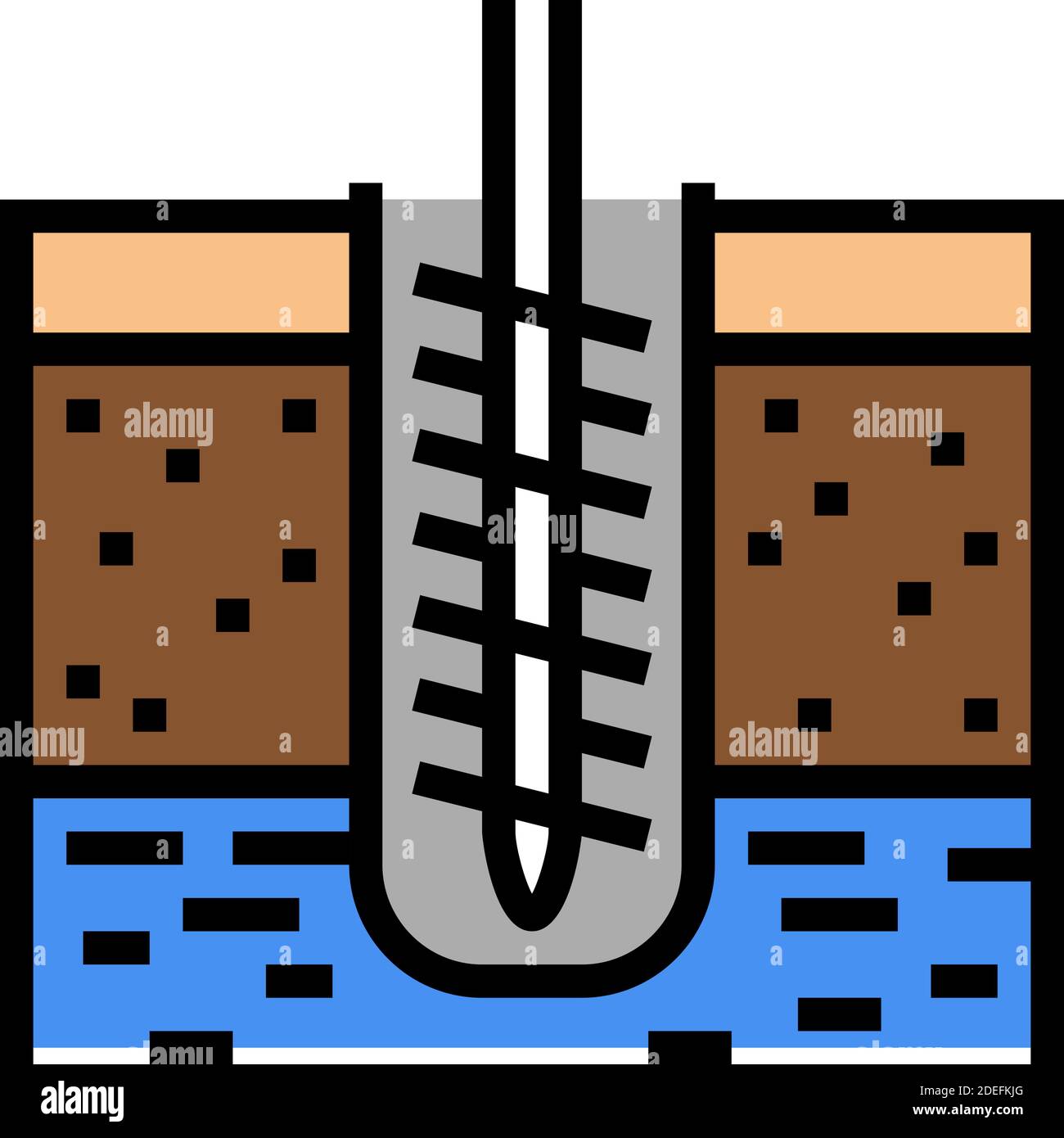 ground drilling color icon vector illustration Stock Vector Image & Art ...