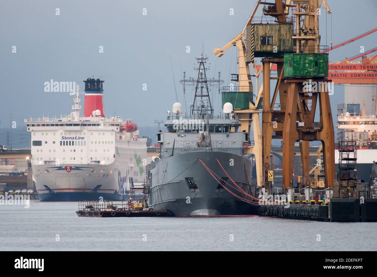 MS Stena Spirit, large cruiseferry owned by Stena Line, and mine ...