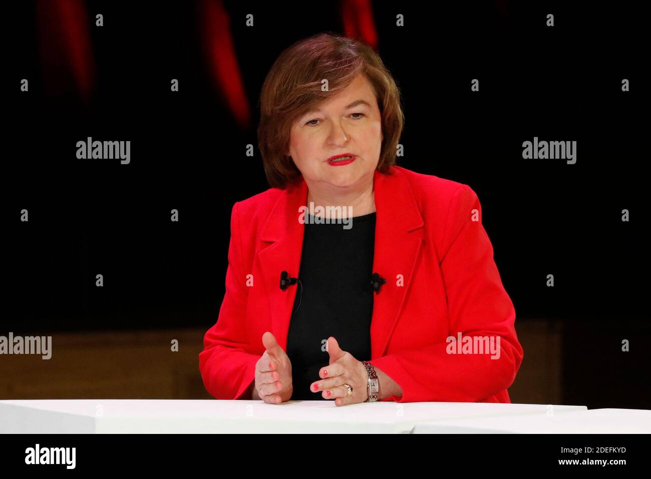 Nathalie Loiseau Head of the Renaissance List speaking during the ...