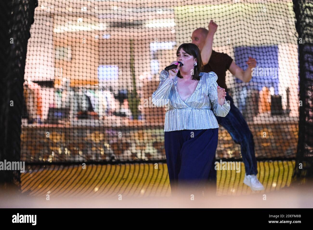 Vendredi Sur Mer performs during the inauguration of Funorama at ...