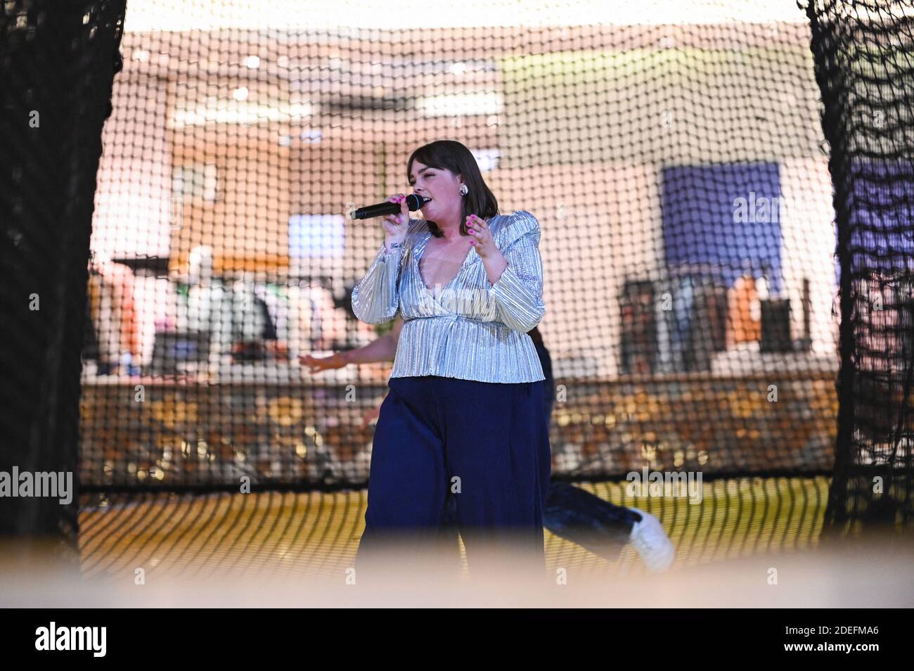 Vendredi Sur Mer performs during the inauguration of Funorama at ...