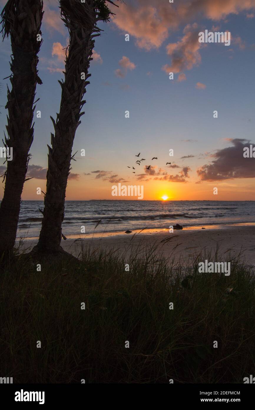 Sunset bunche beach hi-res stock photography and images - Alamy