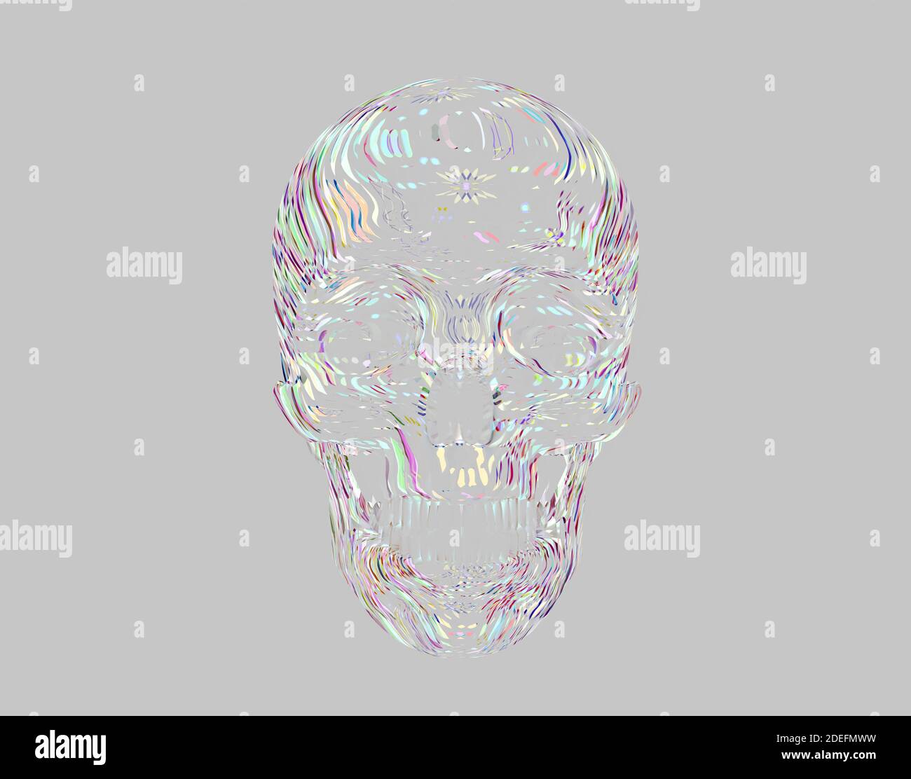 An abstract mosaic Skull background, 3d render Stock Photo - Alamy