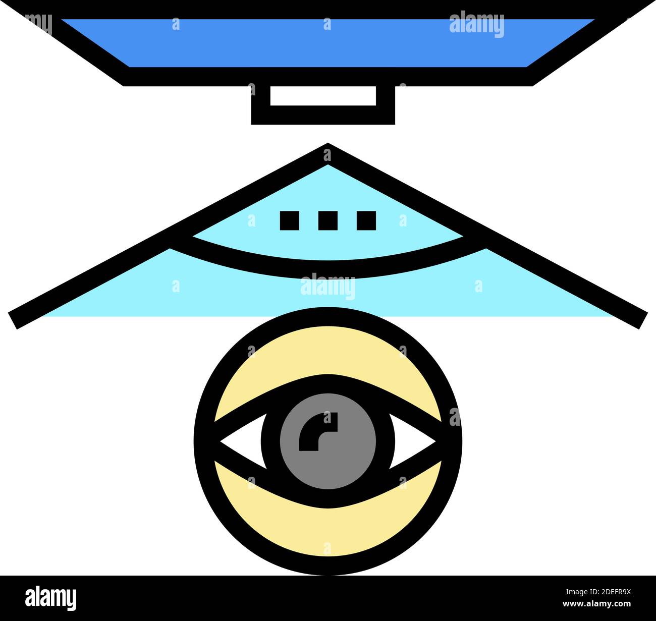 overview computer display color icon vector illustration Stock Vector ...