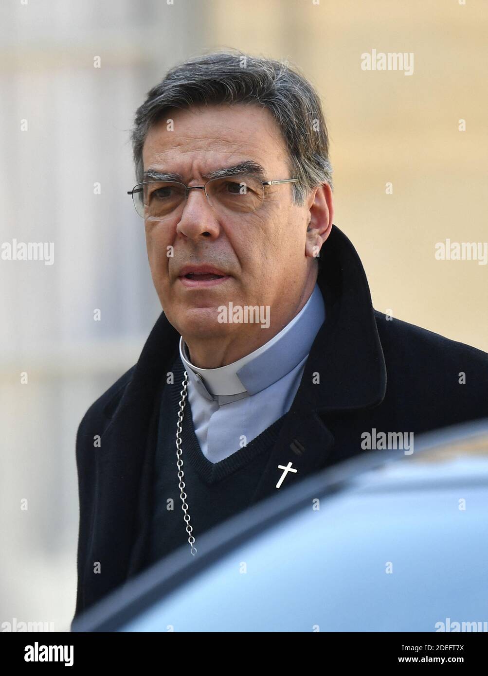 French Archbishop of Paris Michel Aupetit arrives at the Elysee ...