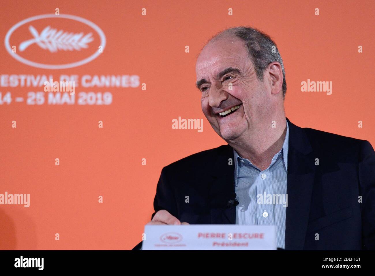 Pierre Lescure attending the Press Conference of the 72nd Cannes ...