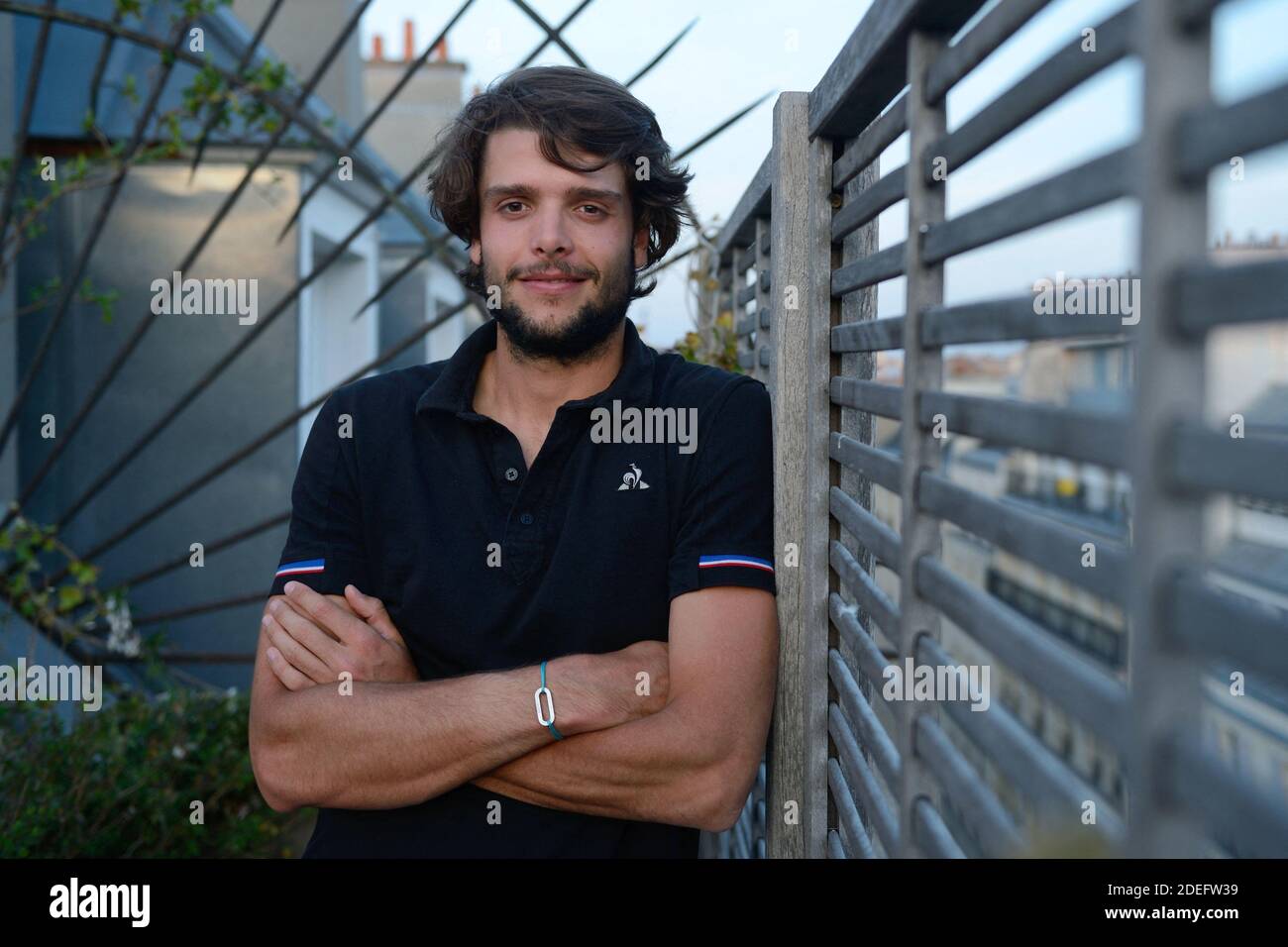 Gregoire Barrere assiste a la soiree de lancement SquareChamps dans le loft SquareChamps a Paris ...