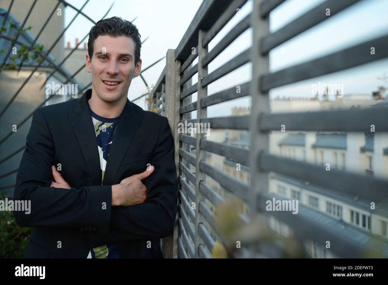 Pierre-Ambroise Bosse assiste a la soiree de lancement SquareChamps dans le loft SquareChamps a ...