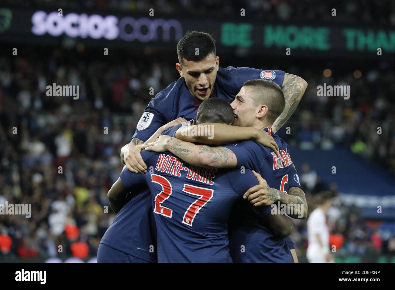 Kylian mbappe psg celebrating hi-res stock photography and images - Alamy