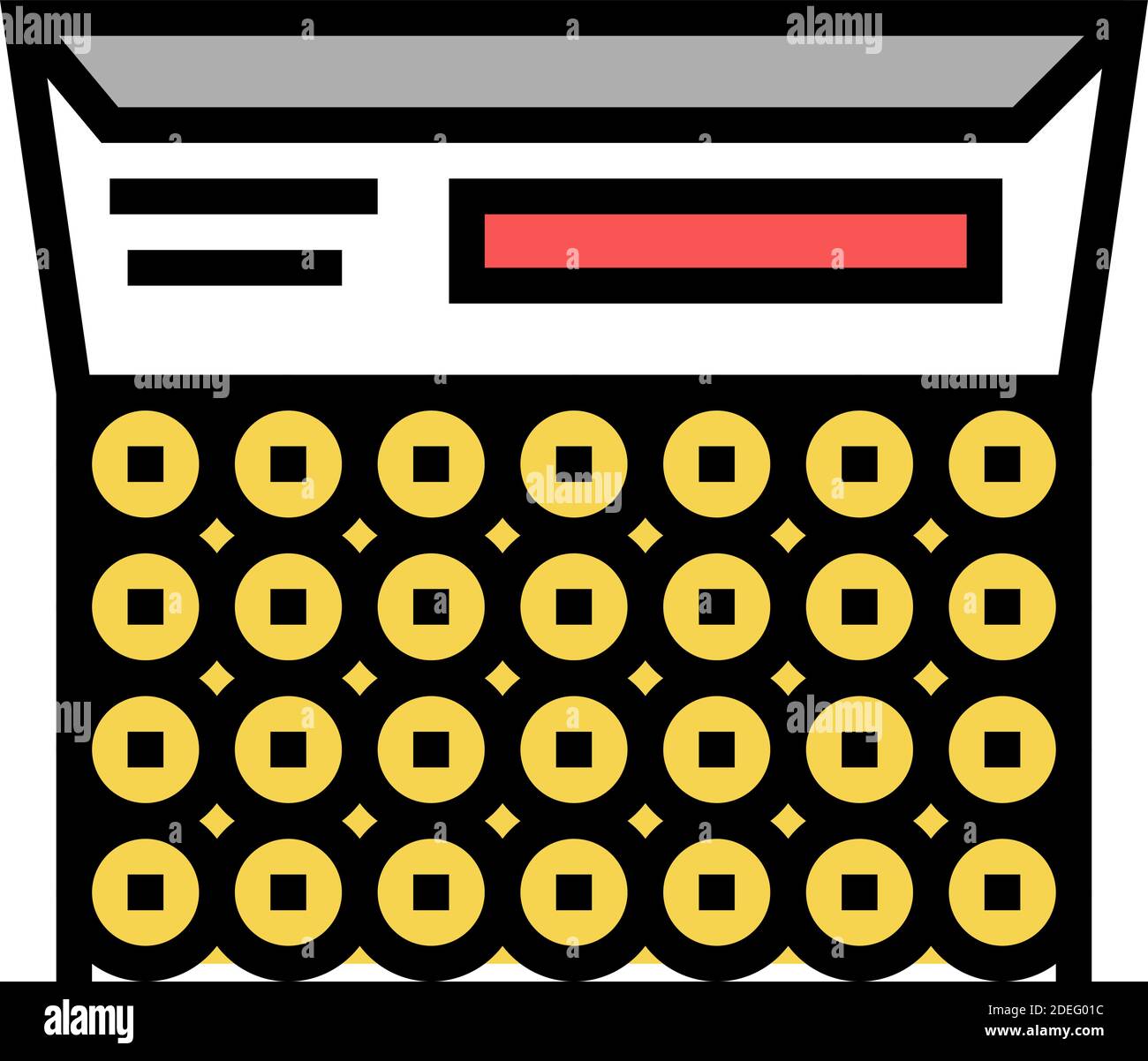 bullet box color icon vector illustration Stock Vector Image & Art - Alamy