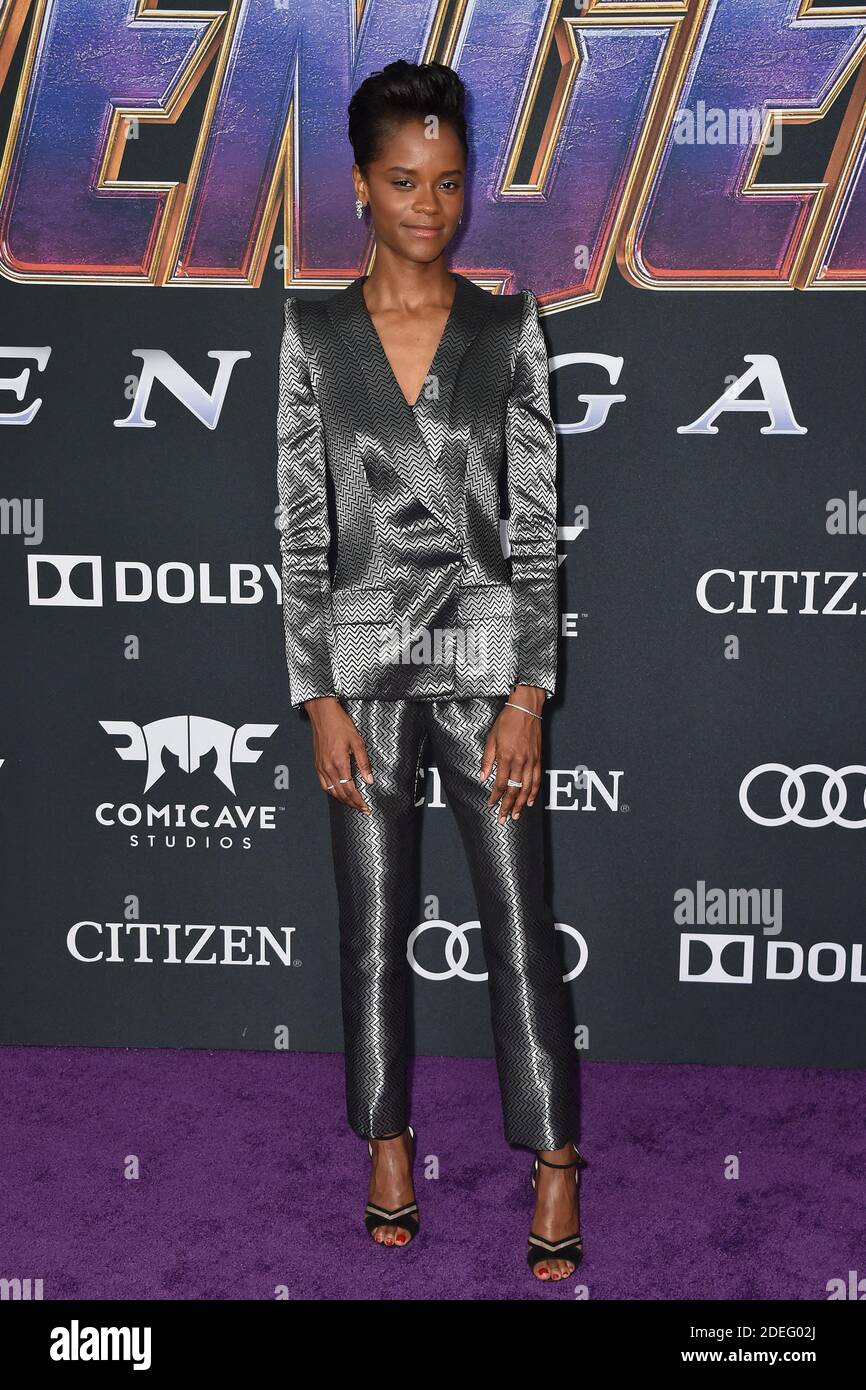 Letitia Wright attends the world premiere of Walt Disney Studios Motion ...