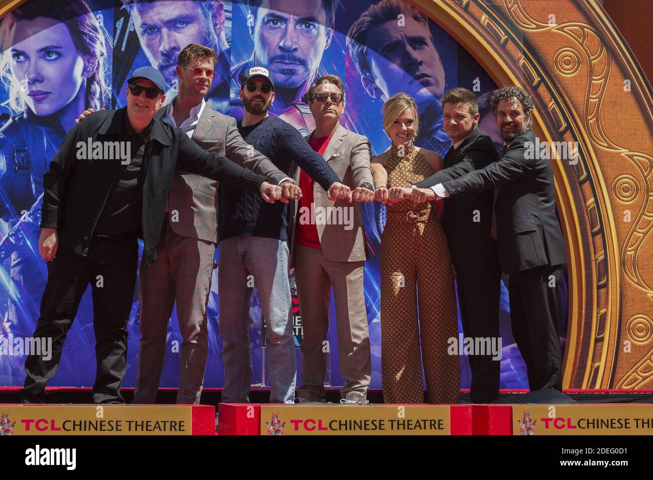 President of Marvel Studios/Producer Kevin Feige, Chris Hemsworth ...