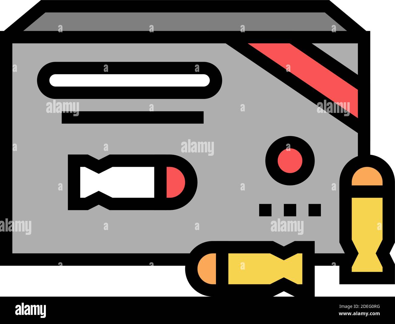 bullet package color icon vector illustration Stock Vector Image & Art ...