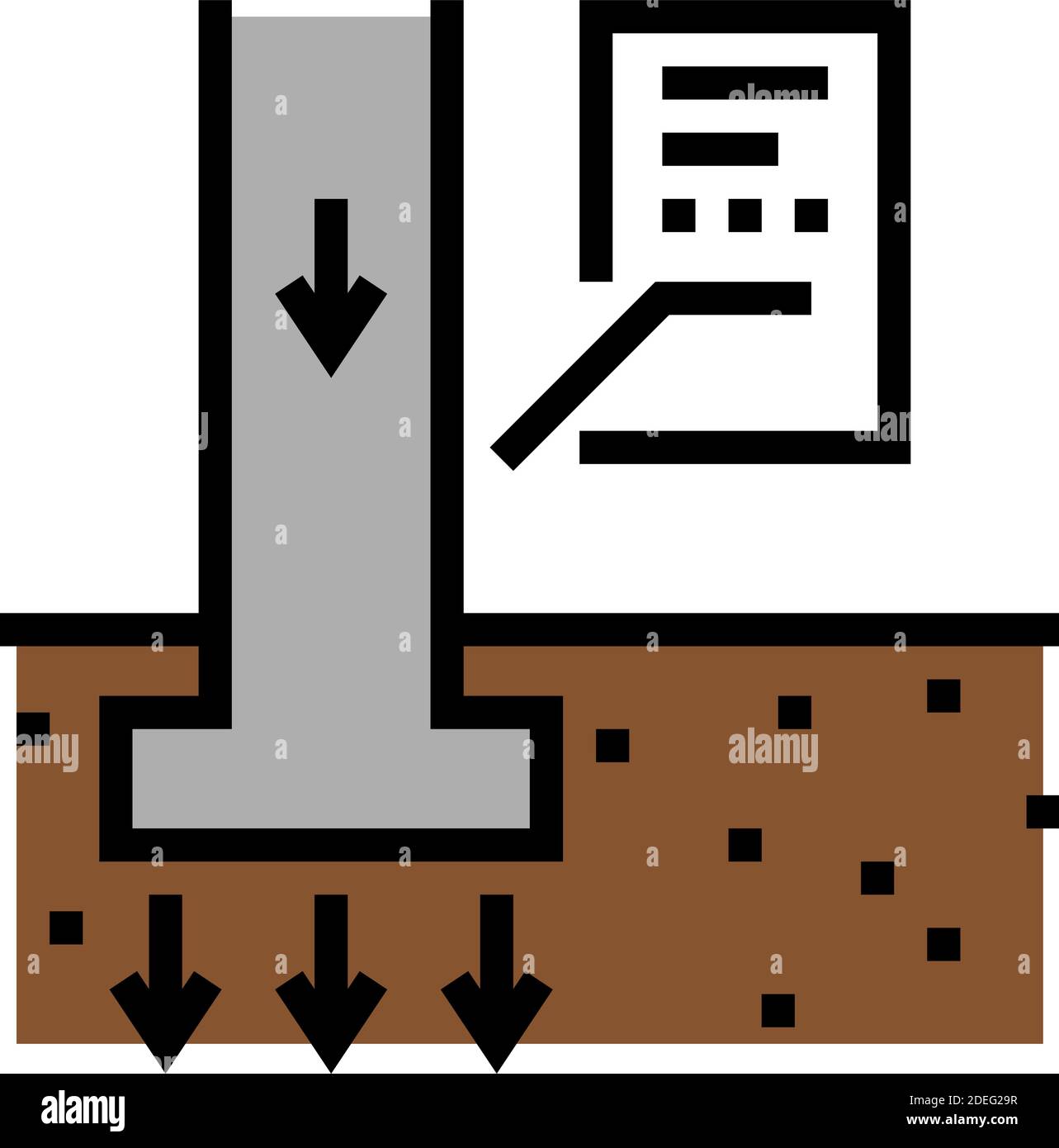 load on column color icon vector illustration Stock Vector Image & Art ...
