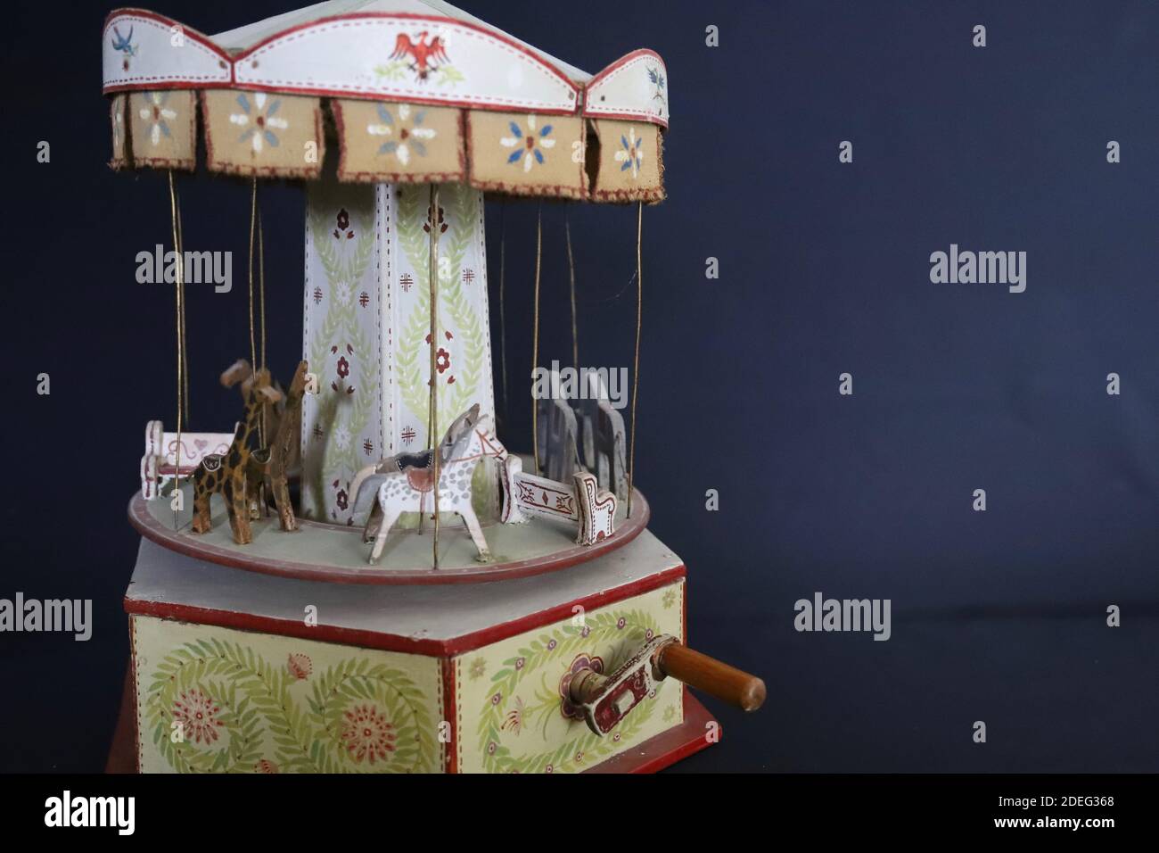 old toy carrousel Stock Photo - Alamy