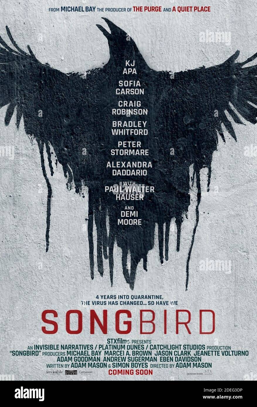SONGBIRD, US advance poster, 2020. © STX Films / Courtesy Everett ...
