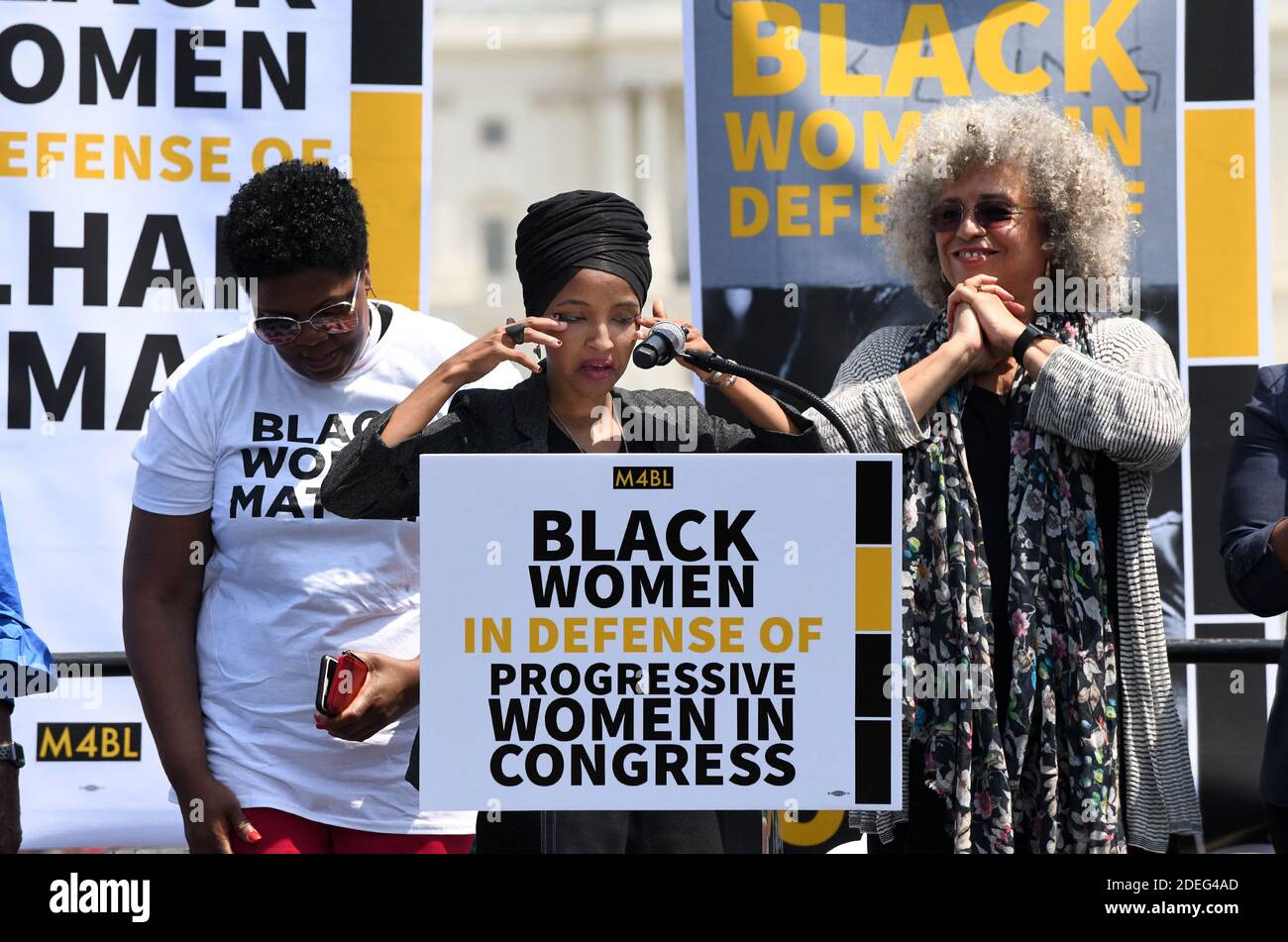 Rep. Ilhan Omar, D-Minn becomes emotional at a "black women in defense ...