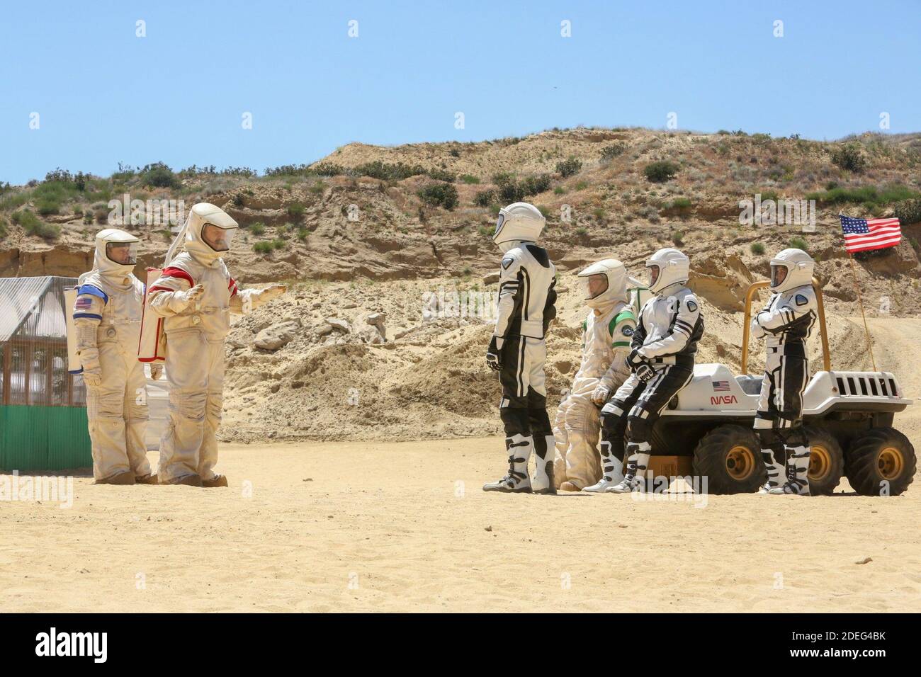 MOONBASE 8, from left: Tim Heidecker, John C. Reilly, Thomas Mann, Fred ...