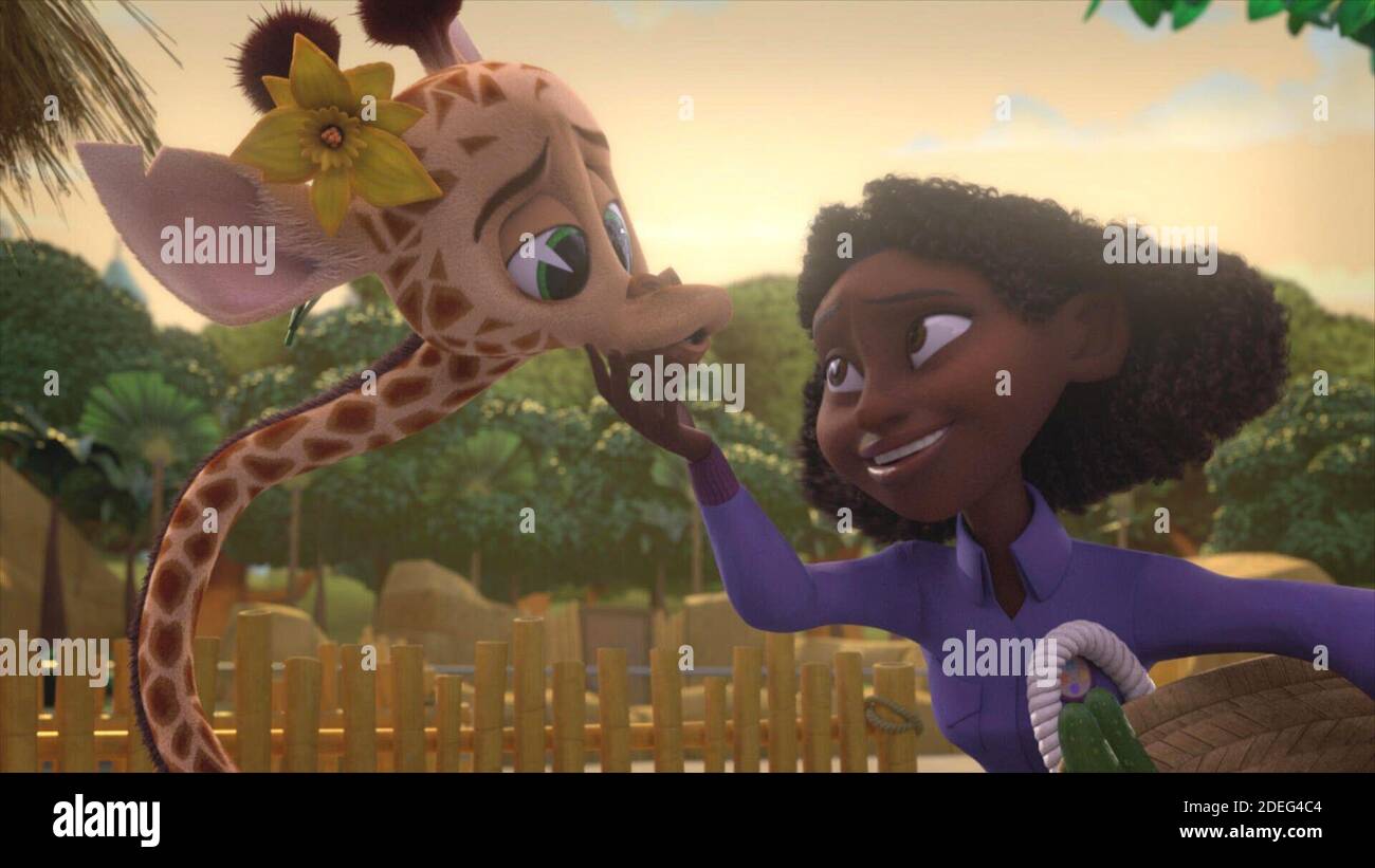 MADAGASCAR: A LITTLE WILD, from left: Melman (voice: Luke Lowe), Kate ...