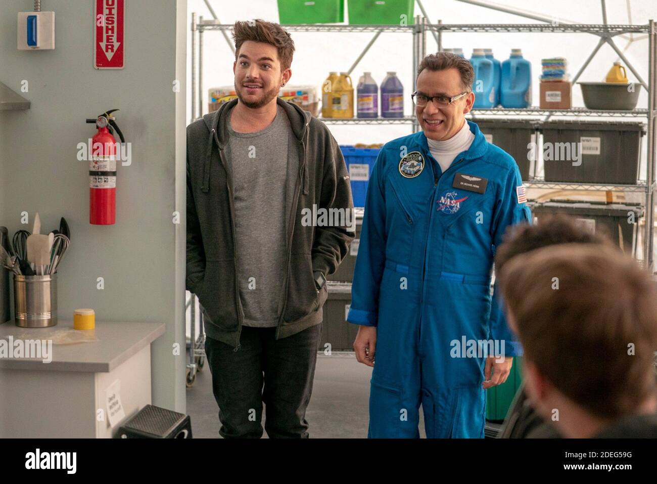 MOONBASE 8, from left: Thomas Mann, Alia Shawkat, John C. Reilly, Tim ...