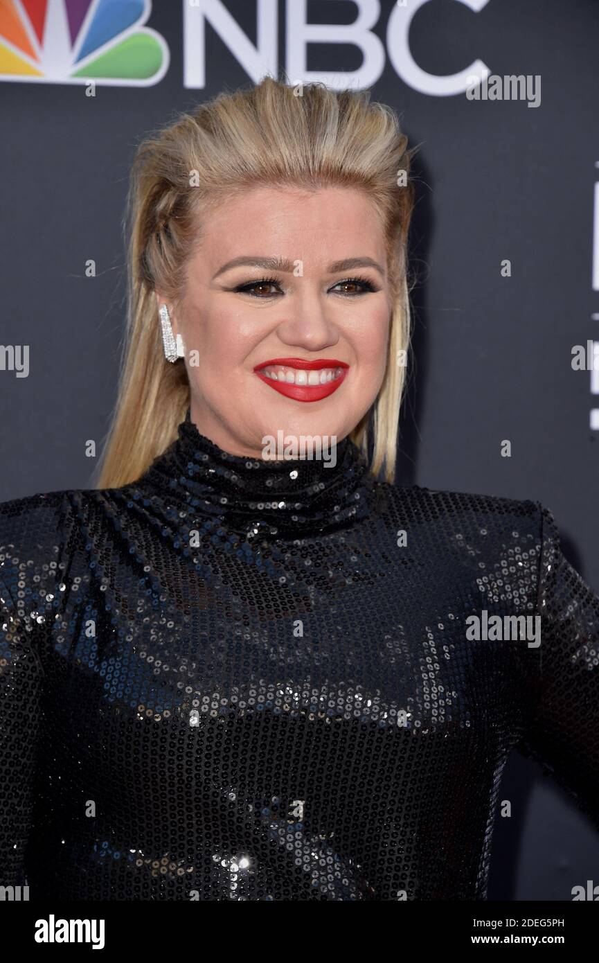 Kelly Clarkson attends the 2019 Billboard Music Awards at MGM Grand ...
