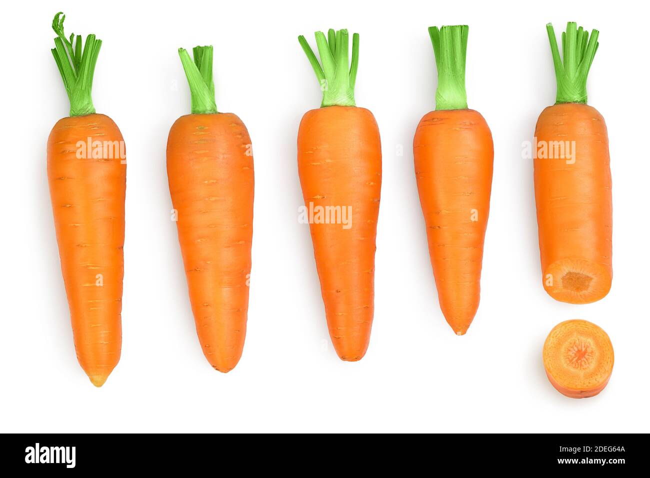Carrot isolated on white background with clipping path and full depth ...