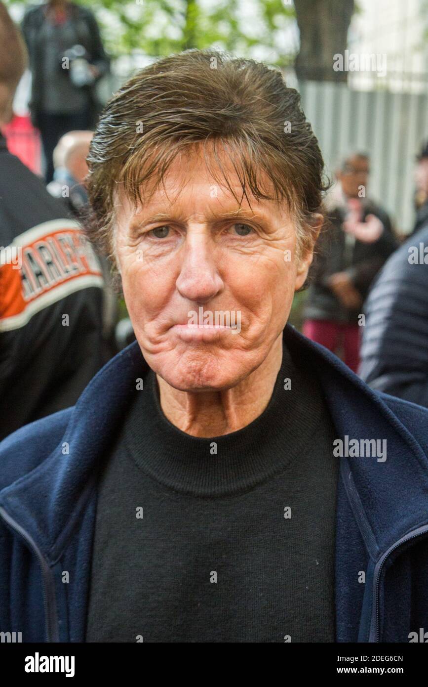 Michel Orso during Dick Rivers funerals at the Saint-Pierre of ...