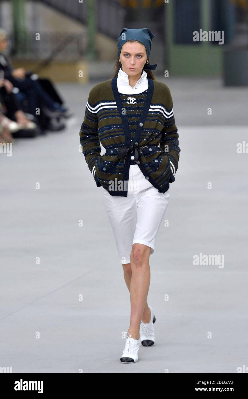 A model walks the runway during the Chanel Cruise Collection 2020 show ...
