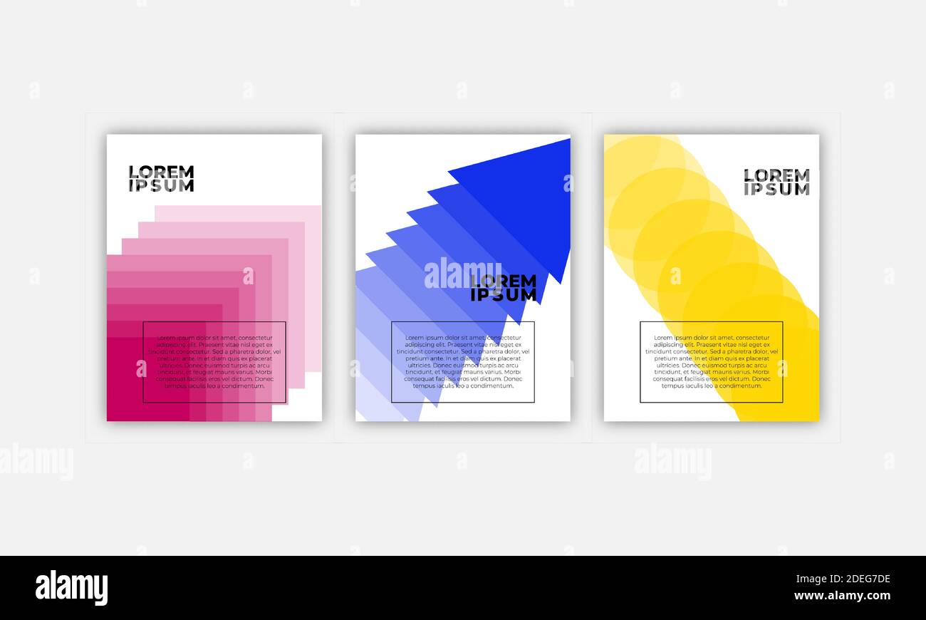Minimal covers design. Cool gradients. Future geometric template. Eps10 ...