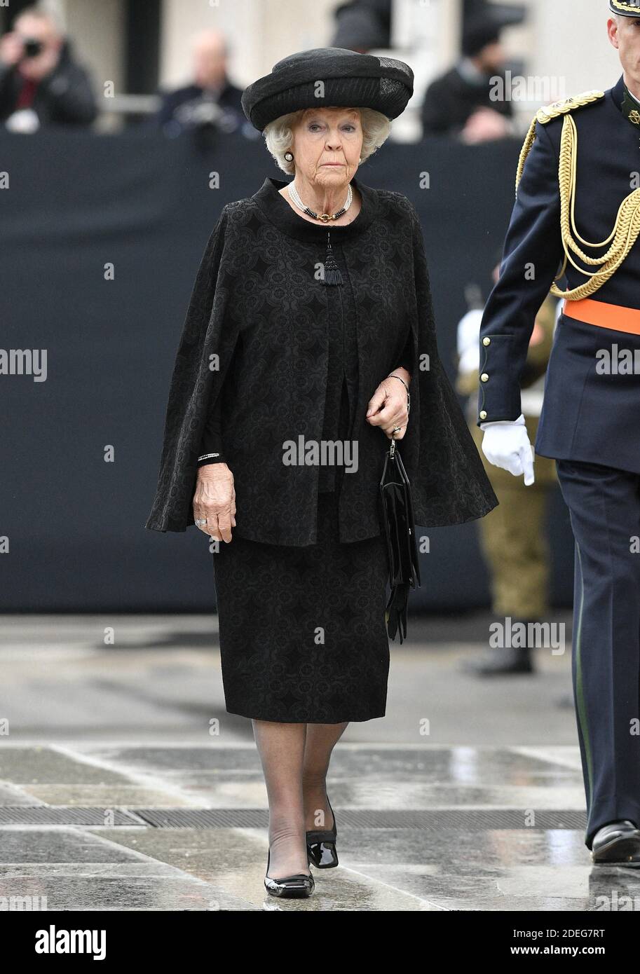 Princess Beatrix of Netherlands at the funeral of Grand Duke Jean of ...