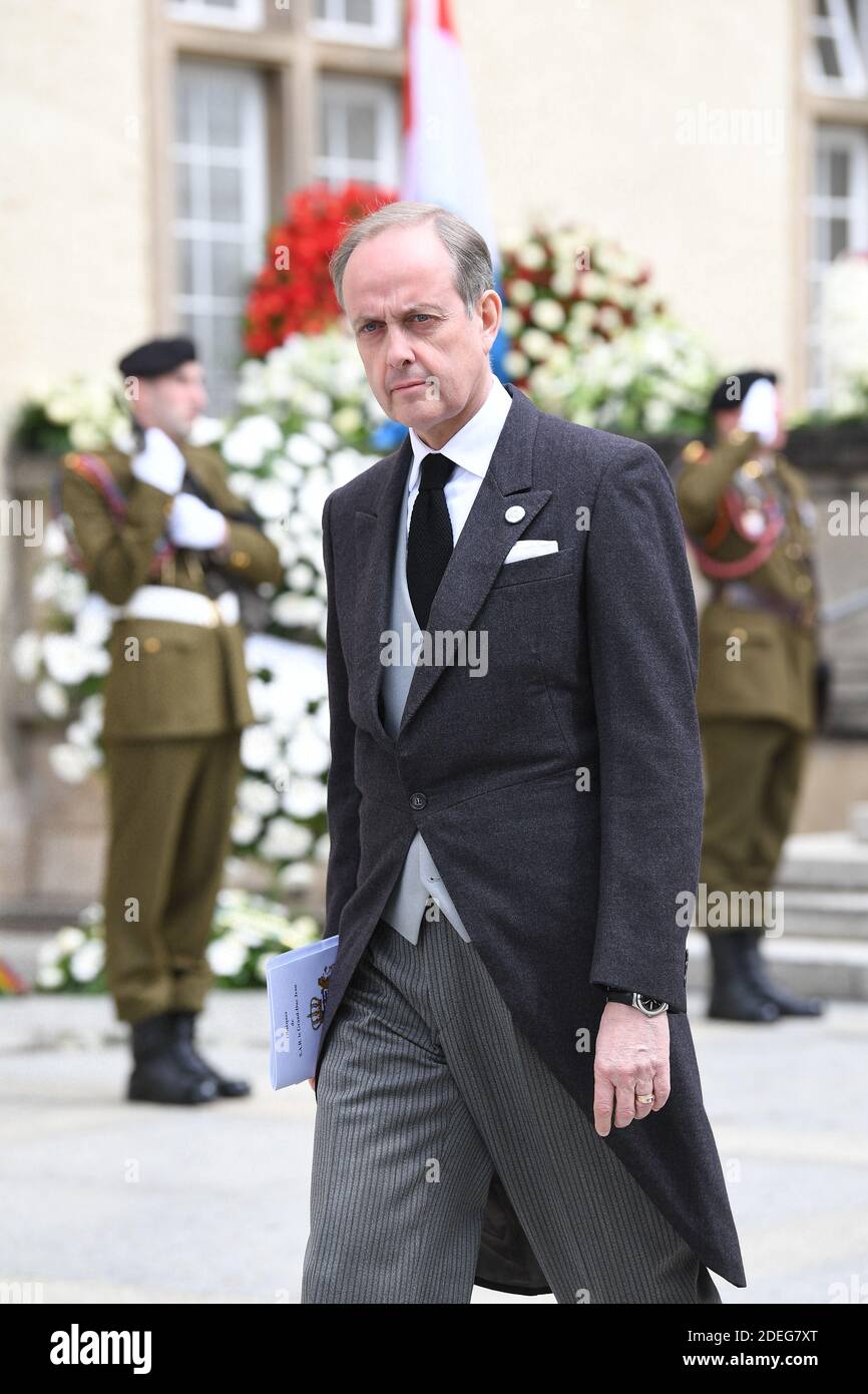 Prince Jean of Orleans at the funeral of Grand Duke Jean of Luxembourg ...