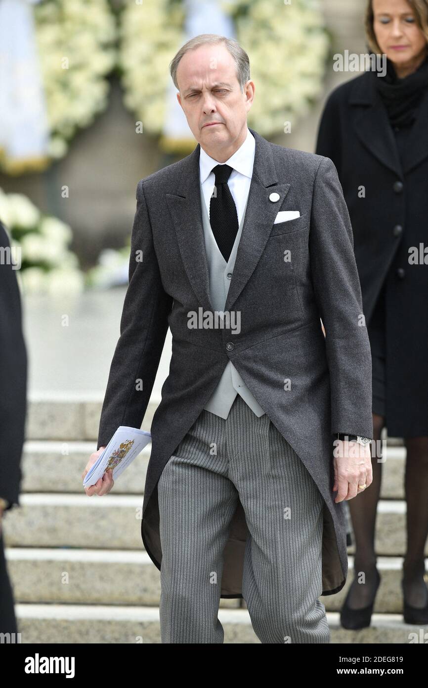 Prince Jean of Orleans at the funeral of Grand Duke Jean of Luxembourg ...