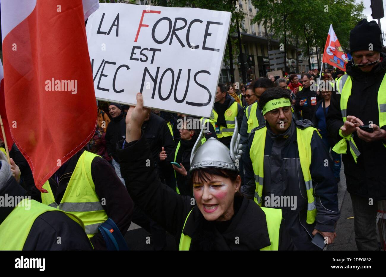 The 25th act of the Yellow Vests protest in Paris, France, on May 04 ...