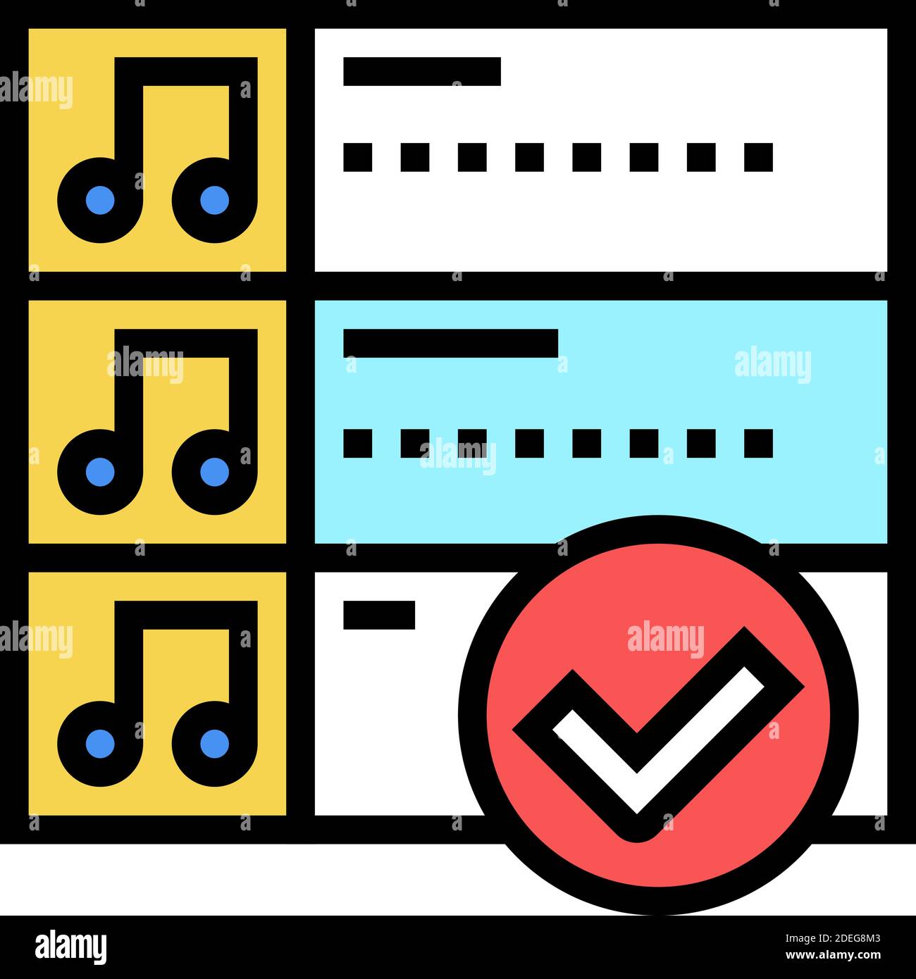 choosing radio music color icon vector illustration Stock Vector Image ...
