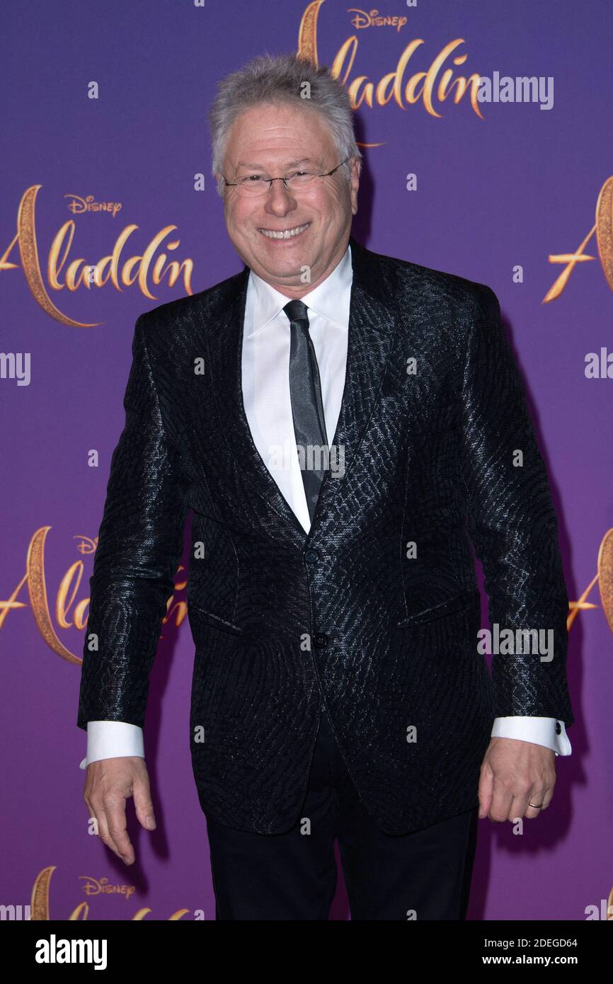Alan Menken attending the Aladdin Premiere at the Grand Rex cinema in ...